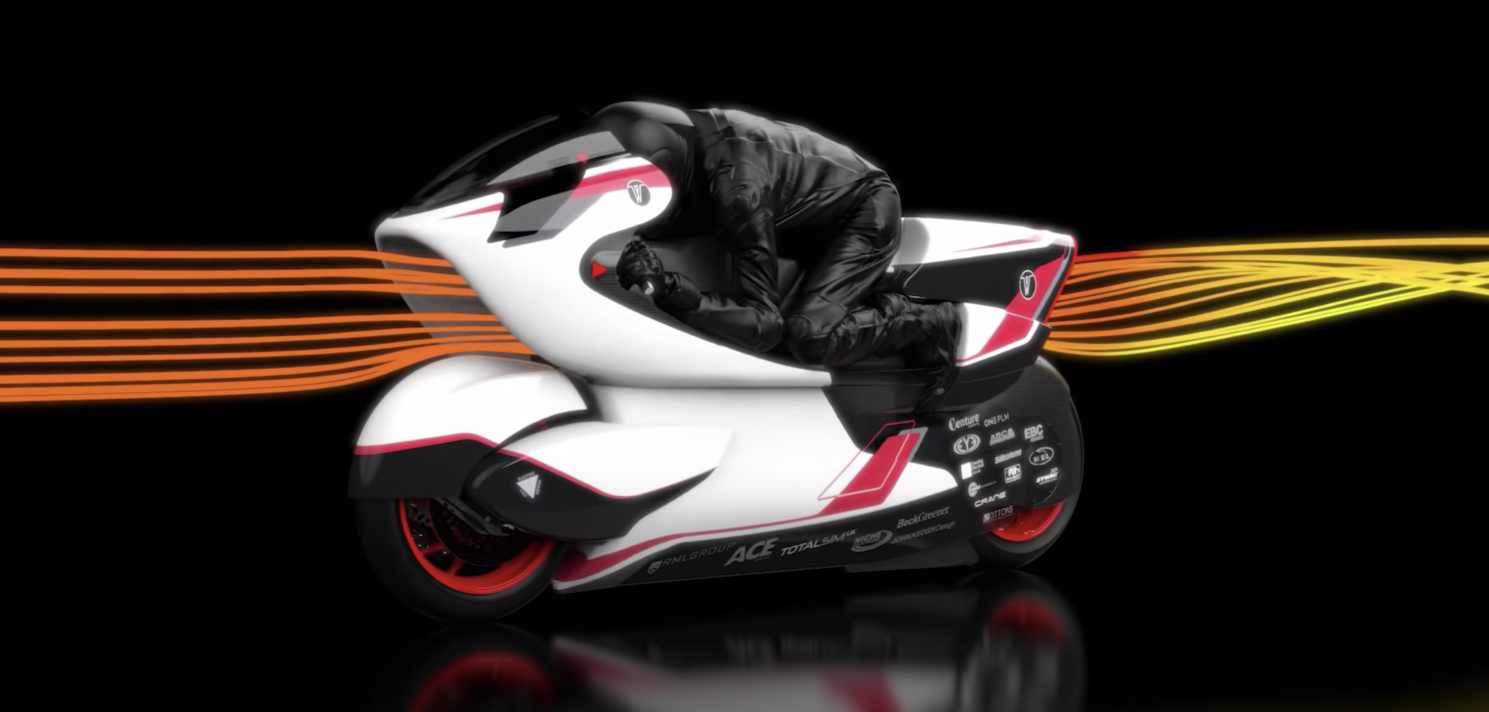 EV motorcycle targets world record with unique aero concept ...